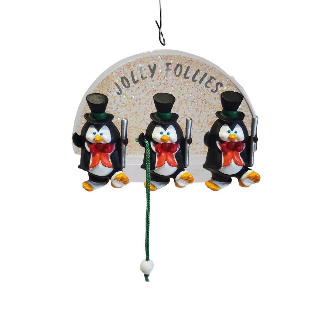 1987 Jolly Follies Hallmark Keepsake Ornament, Dancing Penguins ... 1987 Jolly Follies Hallmark Keepsake Ornament, Dancing Penguins ...