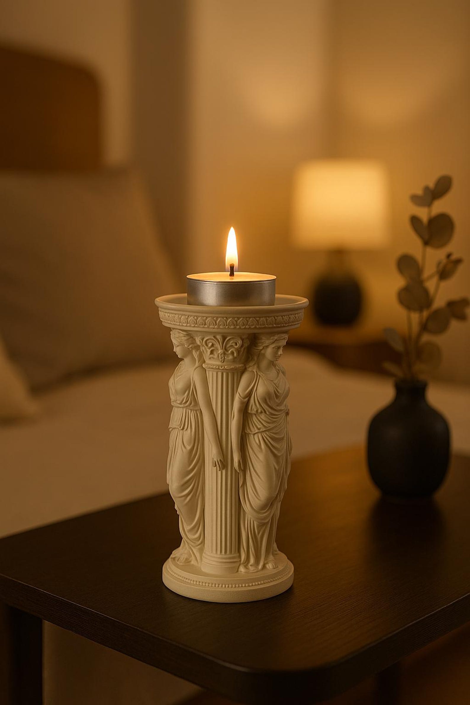 2-piece Greek Goddess Candle Holder Set – Elegant Classical Decor - Etsy