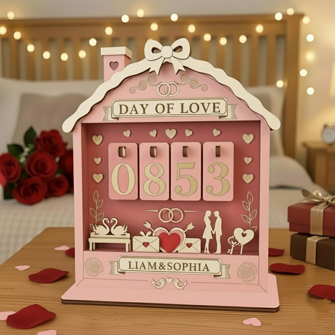 Personalized Days in Love Tracker, Anniversary Gift for Boyfriend ...