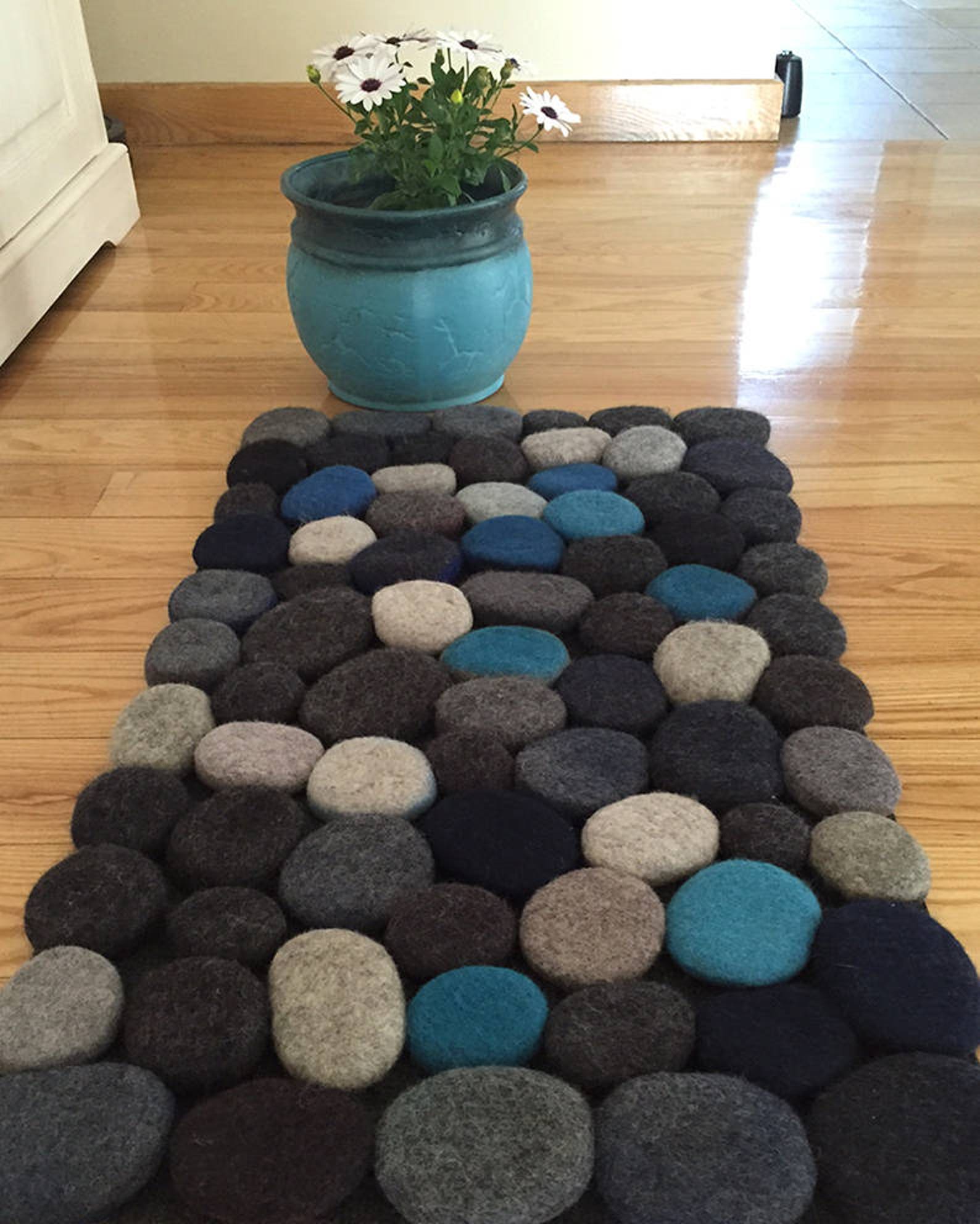 Felt Stone Rug / Bath Mat Super Soft With Soft Core 3D - Etsy