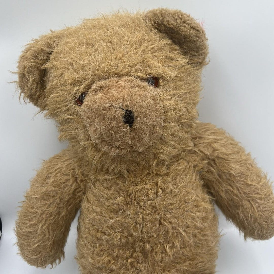 Vintage English Teddy Bear Alresford Crafts Ltd Tan Plush Made in ...