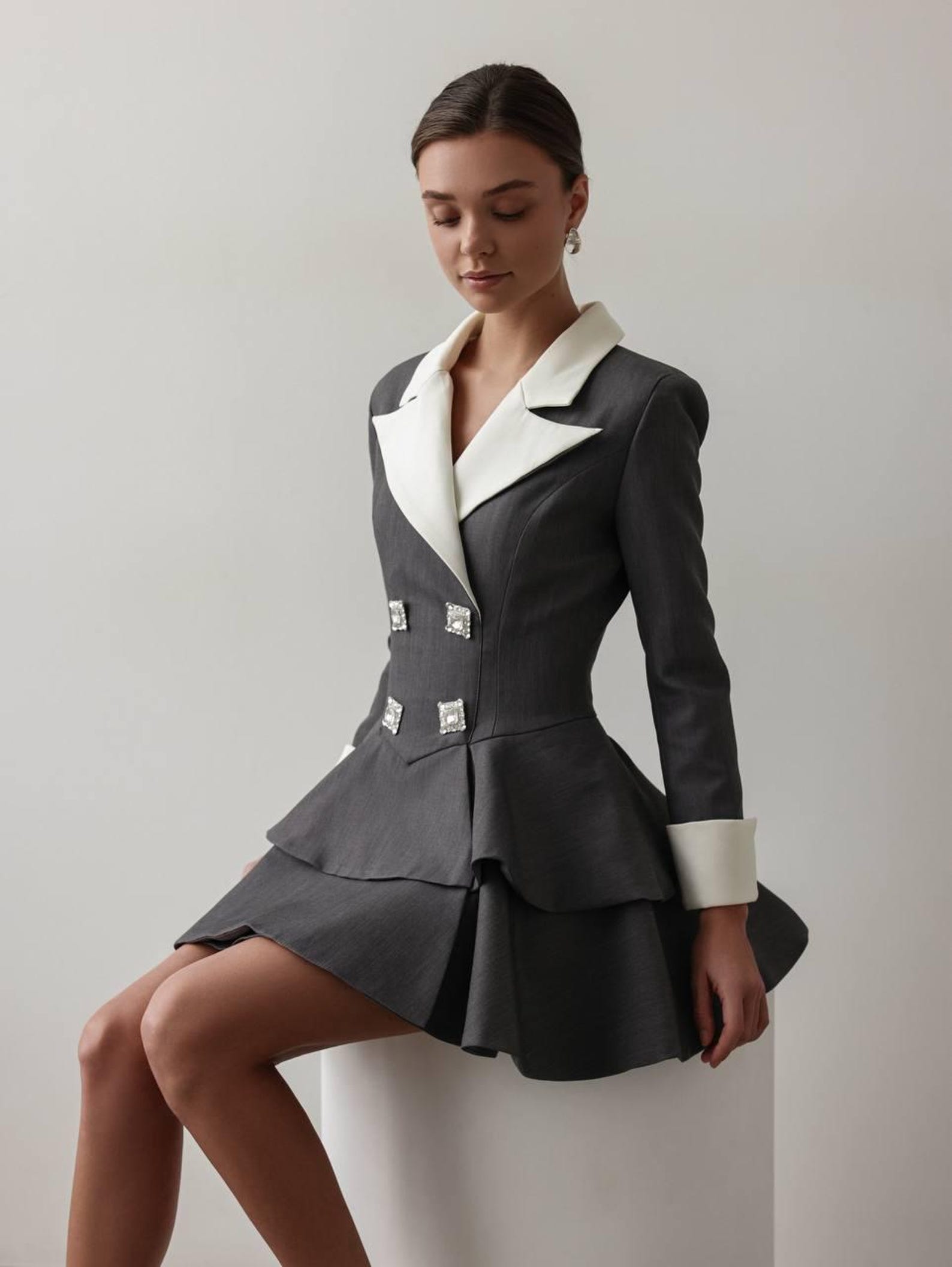 Formal Double Breasted Dres: Office Dress - Etsy