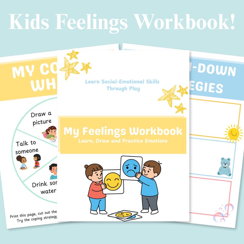 Hojas de trabajo de aprendizaje socioemocional (SEL) / Cuaderno de ...