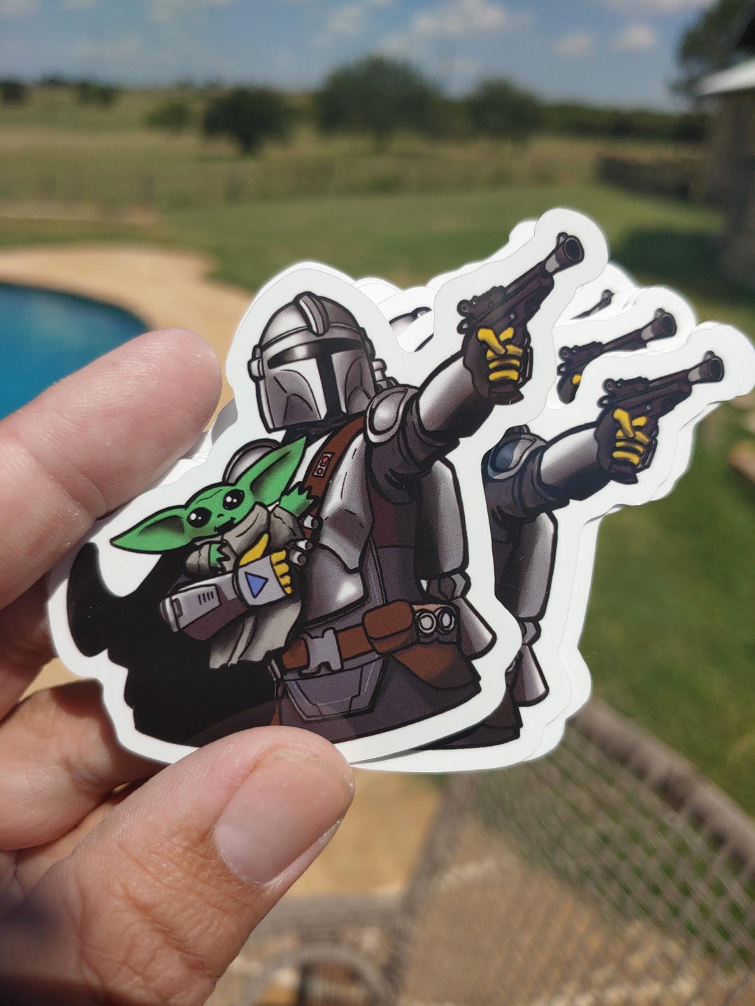 The Mandalorian and Grogu - Vinyl Sticker - Etsy