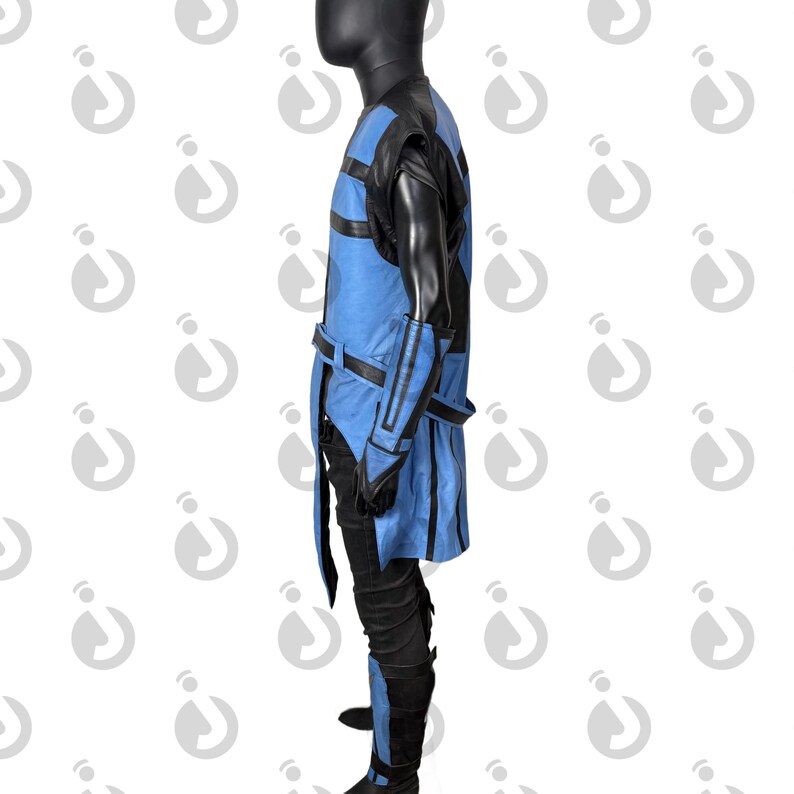 Subzero Mortal Kombat Ninja Costume: Real Leather Cosplay Armor Set - Etsy