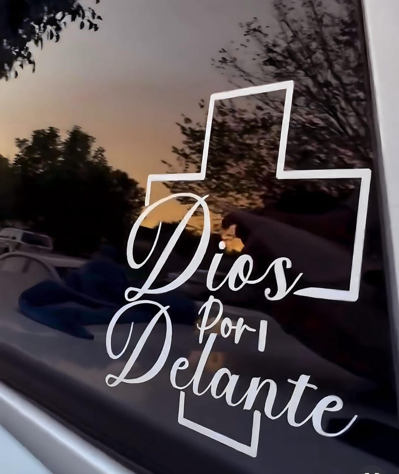 Dios Por Delante PNG & SVG Vinyl Decal File Download Only Ready for ...