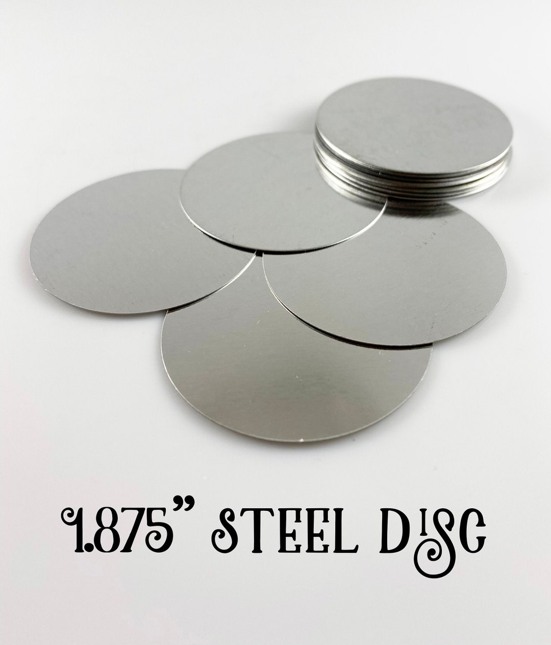 100 Steel Metal Discs 1.875" - Etsy