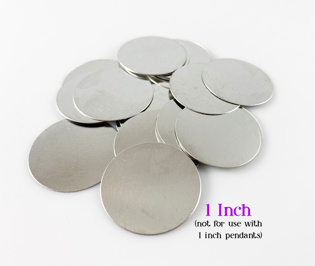 Steel Metal Discs 1" ONE INCH - 100 Discs - Etsy