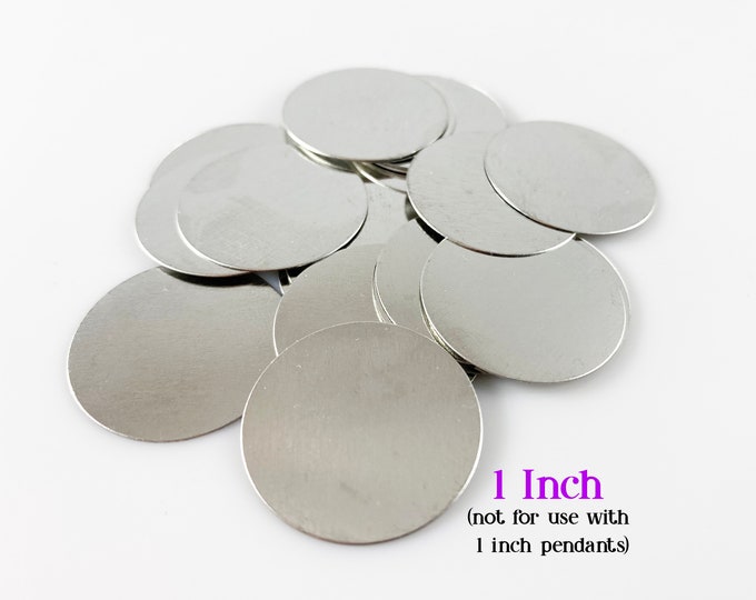 Steel Metal Discs 1" ONE INCH - 100 Discs - Etsy