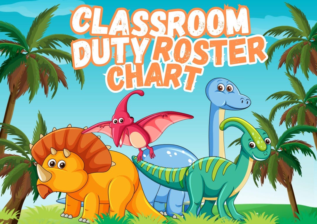 Kids Planner, Canva Editable Template Duty Roster, Time Table Class ...