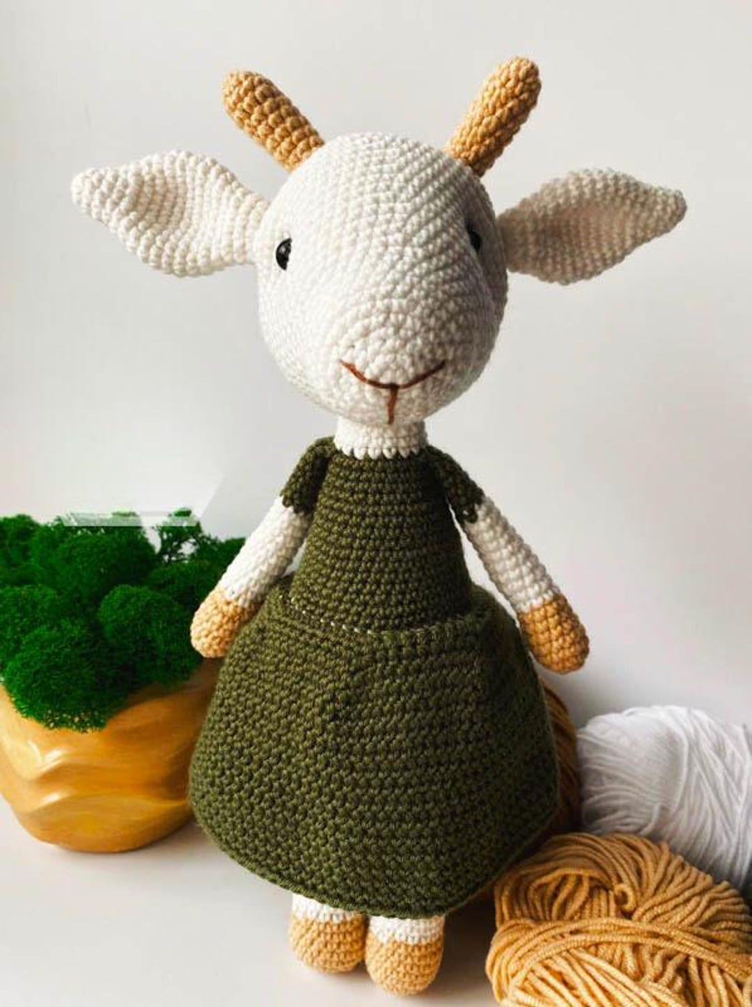 DIY, Crochet Pattern Goat/amigurumi Pattern/crochet Animal Pattern ...