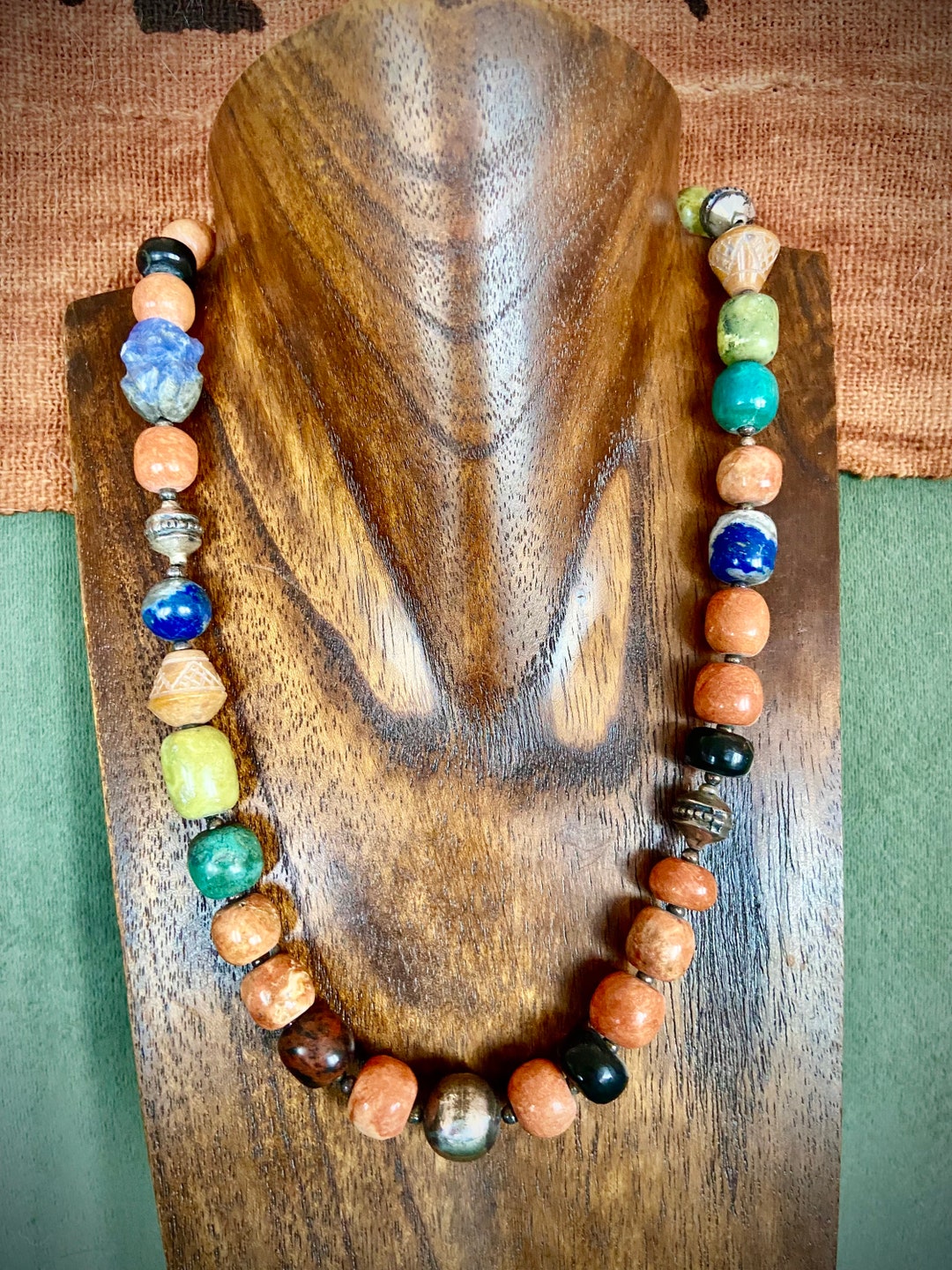 Peruvian Stones Necklace - Etsy