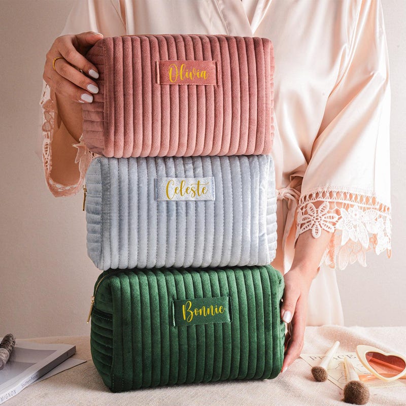 Velvet Pouch or Make up Bag - Etsy UK