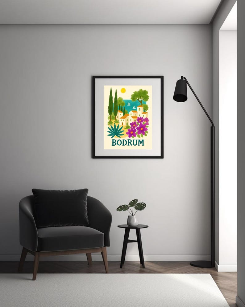 Bodrum | Turkey Print | Türkiye | Wall Arts Travel | Turkish Decor | - Etsy