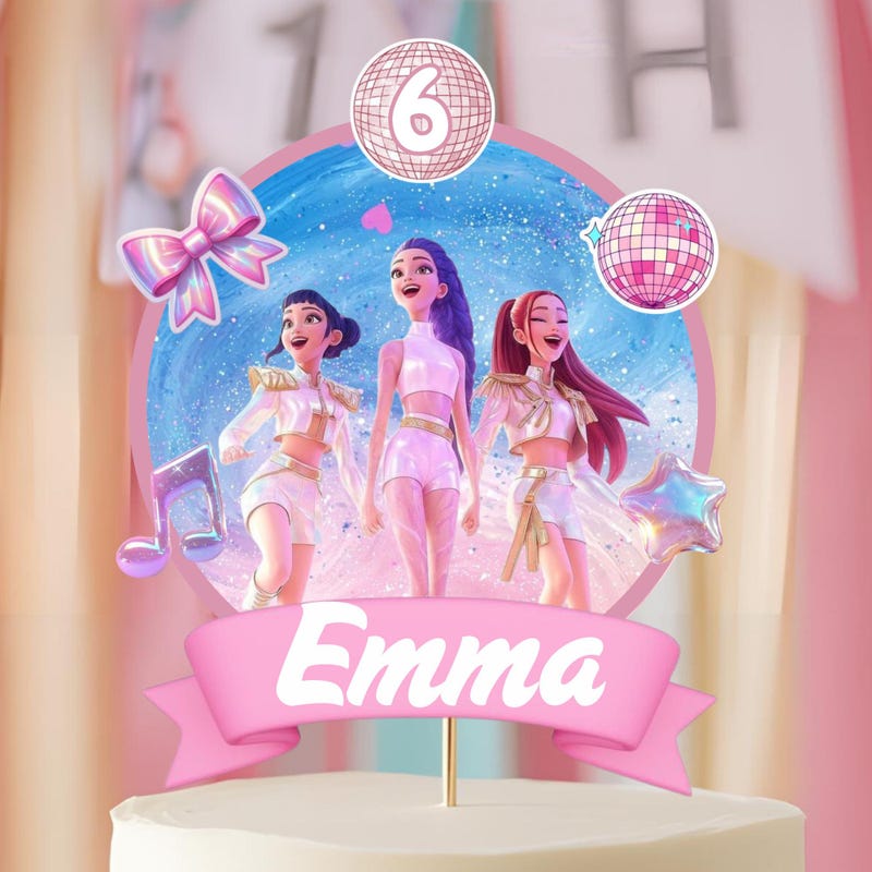 Kpop Cake Topper 8 - Etsy UK