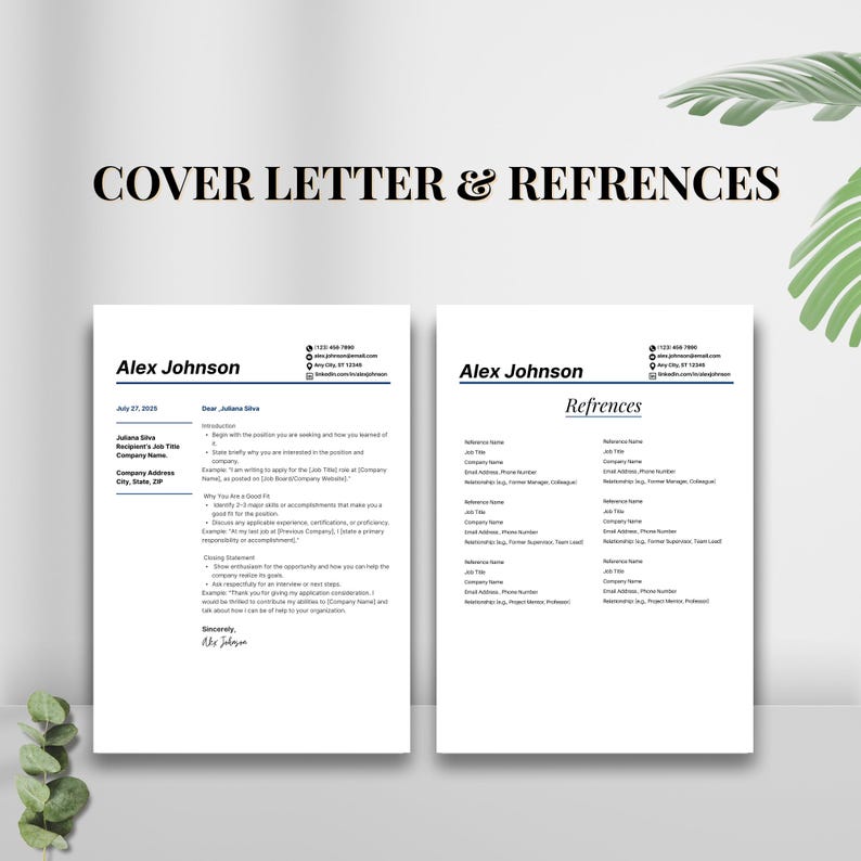 ATS Compliant Resume Template: Professional CV Design (instant Download ...