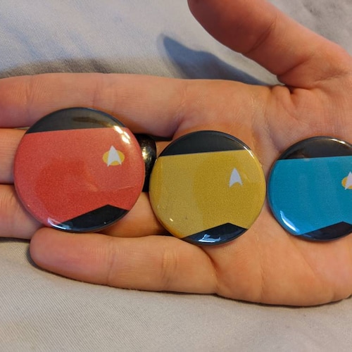 Star Trek Original Series Badge Button Pin Set of 6 | Etsy