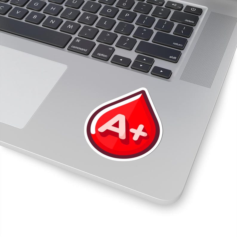 A+ Blood Drop Kiss-cut Stickers, Halloween Decals - Etsy