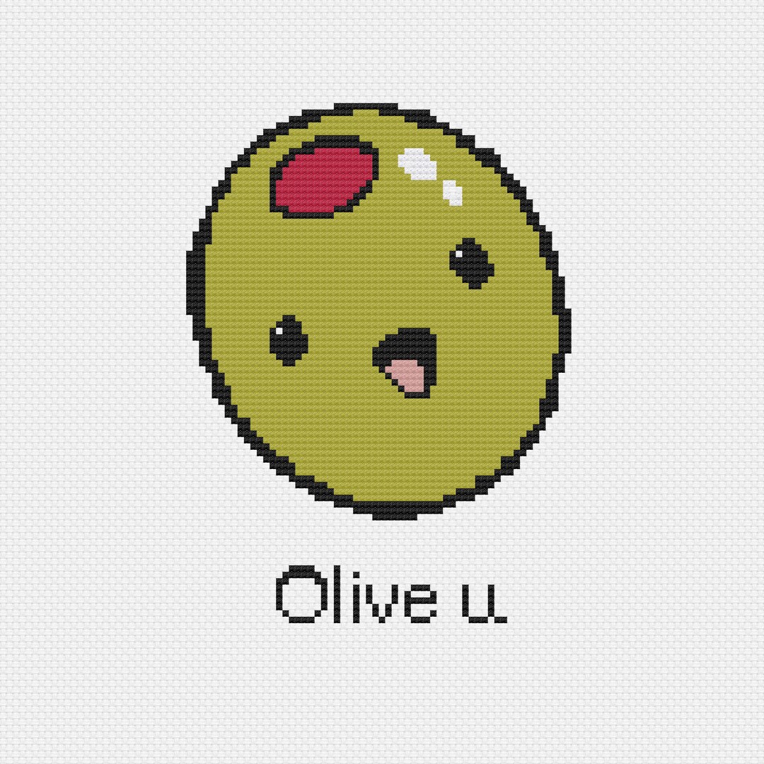 Adorable Olive U Cross Stitch Pattern - Etsy