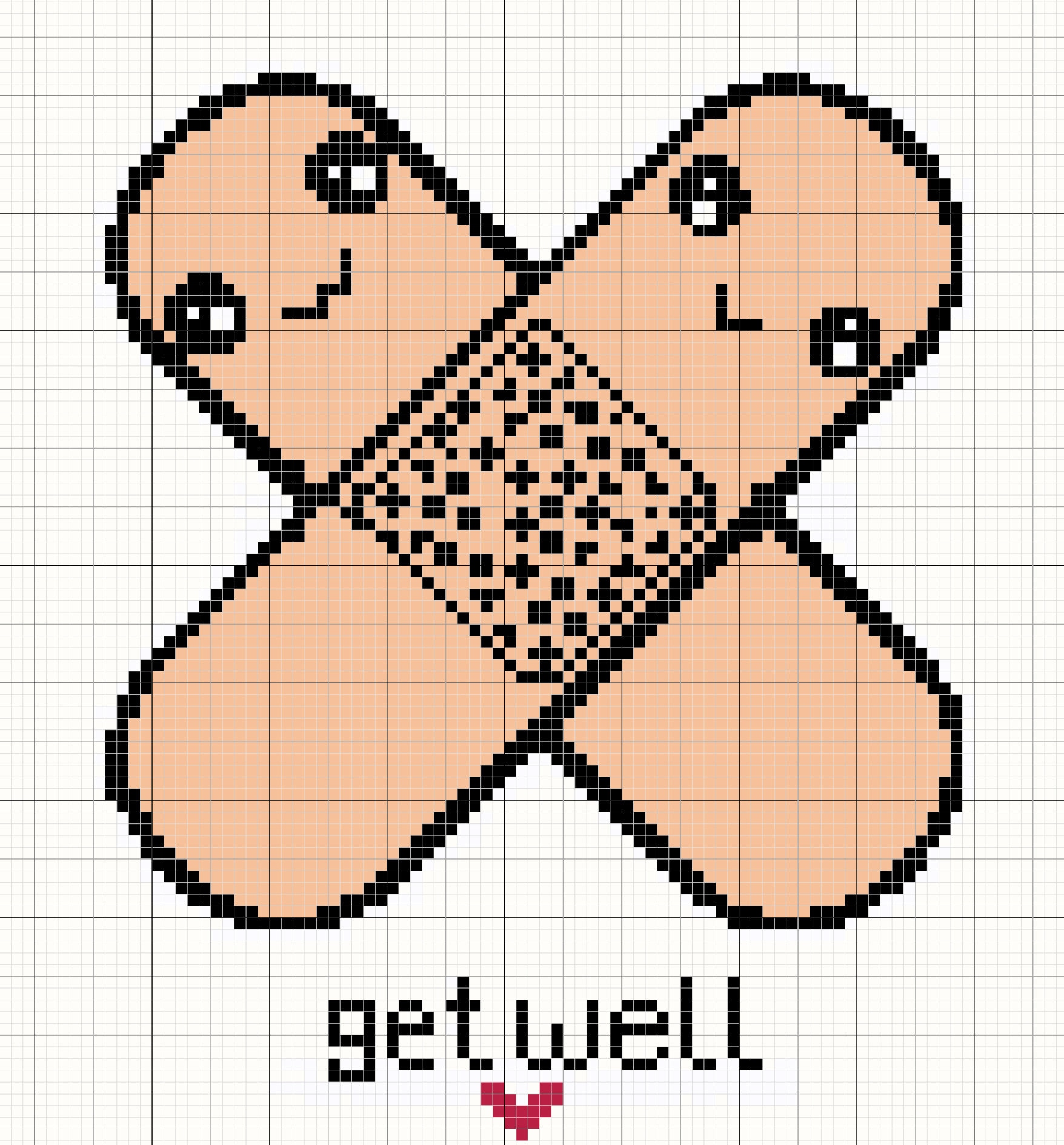 Cute Get Well Band-aids Cross Stitch Pattern - Etsy
