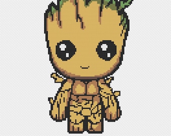 Dancing Baby Groot Cross Stitch Pattern - Etsy