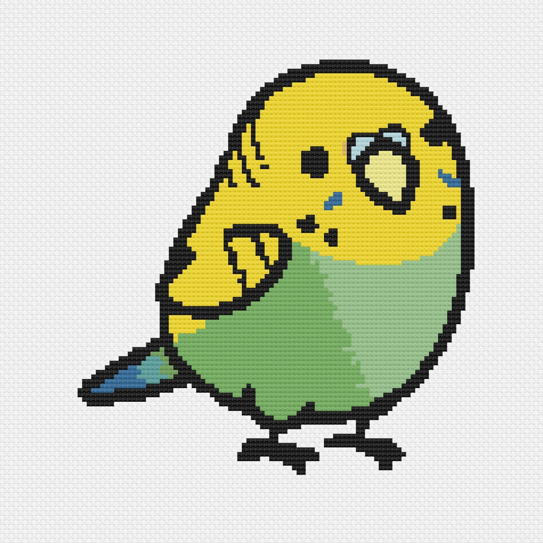 Cute Parakeet Cross Stitch Pattern - Etsy