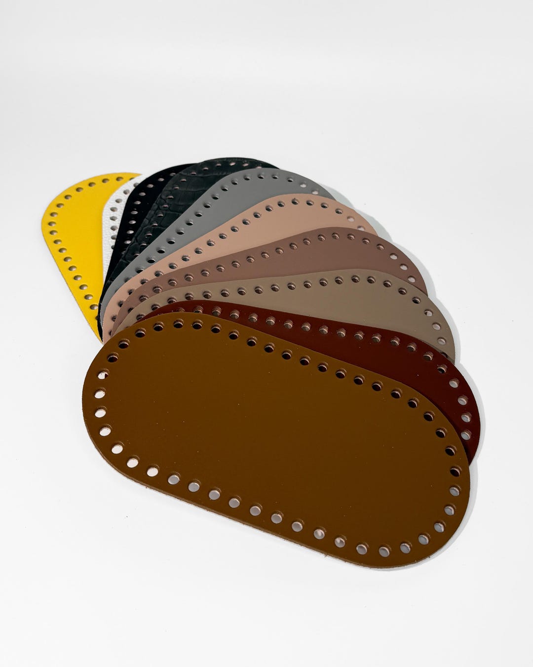 DIY Leather Purse Base With Holes, Rectangular Bag Bottom Insert ...