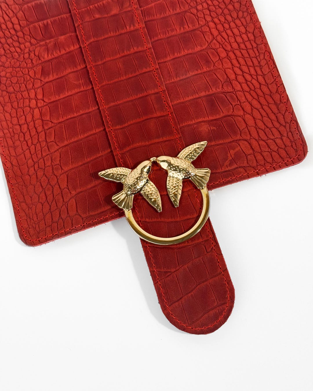 Leather Bag Flap With Bird Buckle, DIY Bag Making Flap Part, Purse Top ...