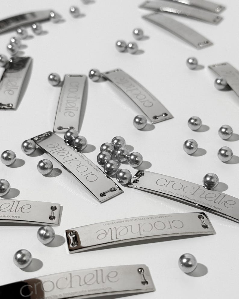 Custom Metal Tags for Bags and Clothing, Personalized Engraved Brand ...