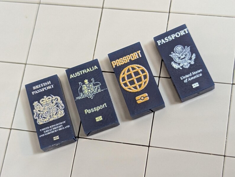 Multipack Custom Passport Screen Block Tiles Lot for Minifigures | Set ...