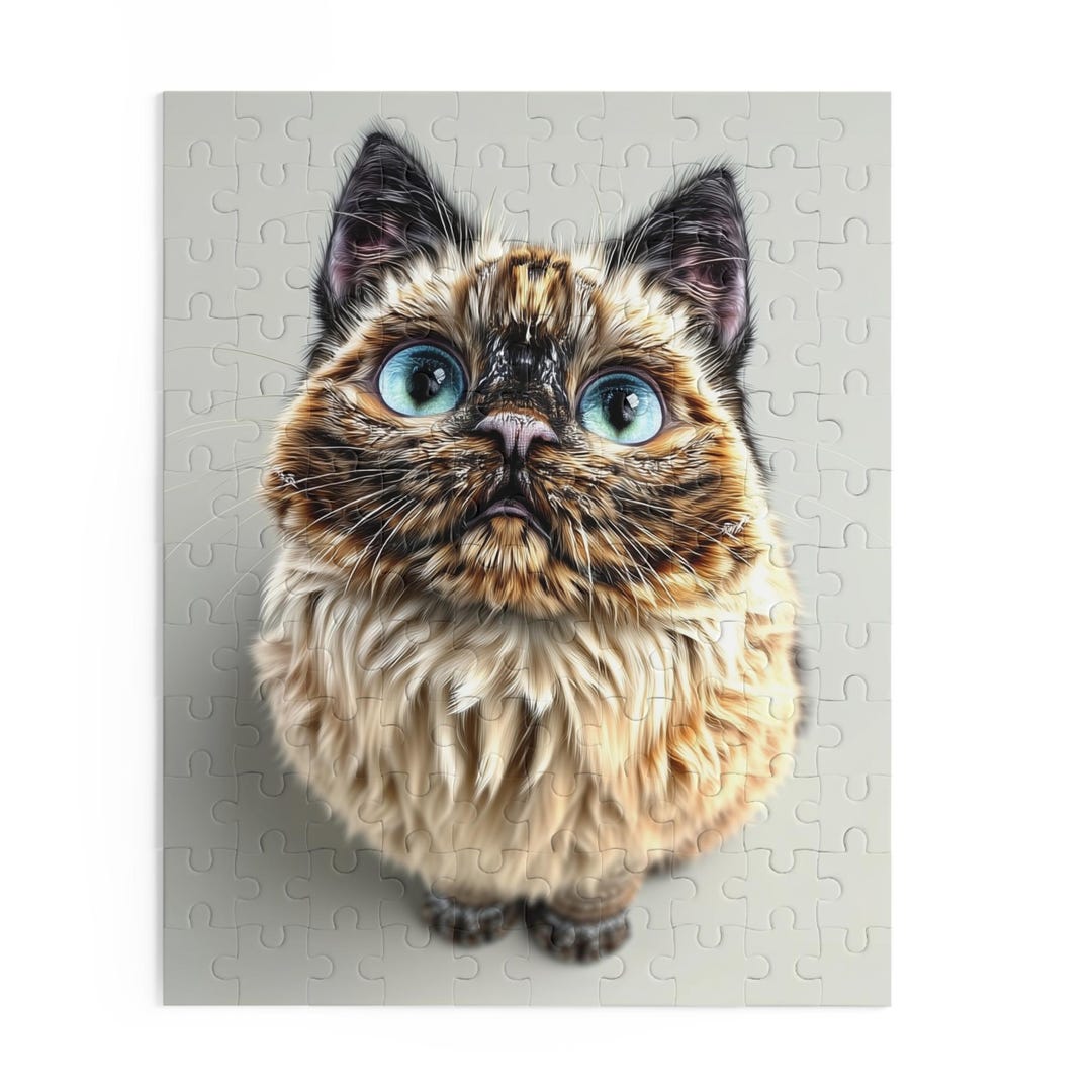 Cute Cat Puzzle - 120, 252, 500-piece Jigsaw, Cat Lover Gift, Fun ...
