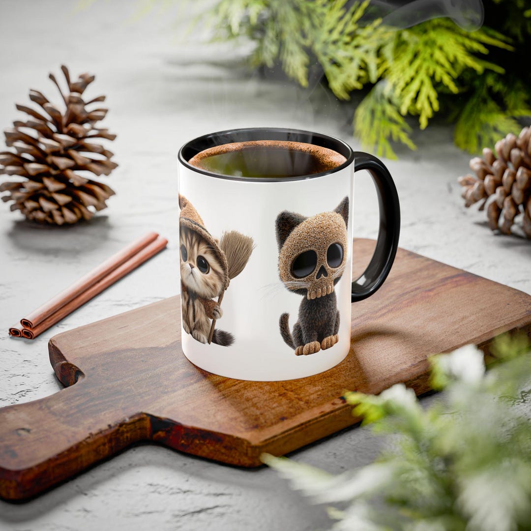 Cute Cat-themed Mugs, Colorful Coffee Cups, Whimsical Drinkware for Pet ...