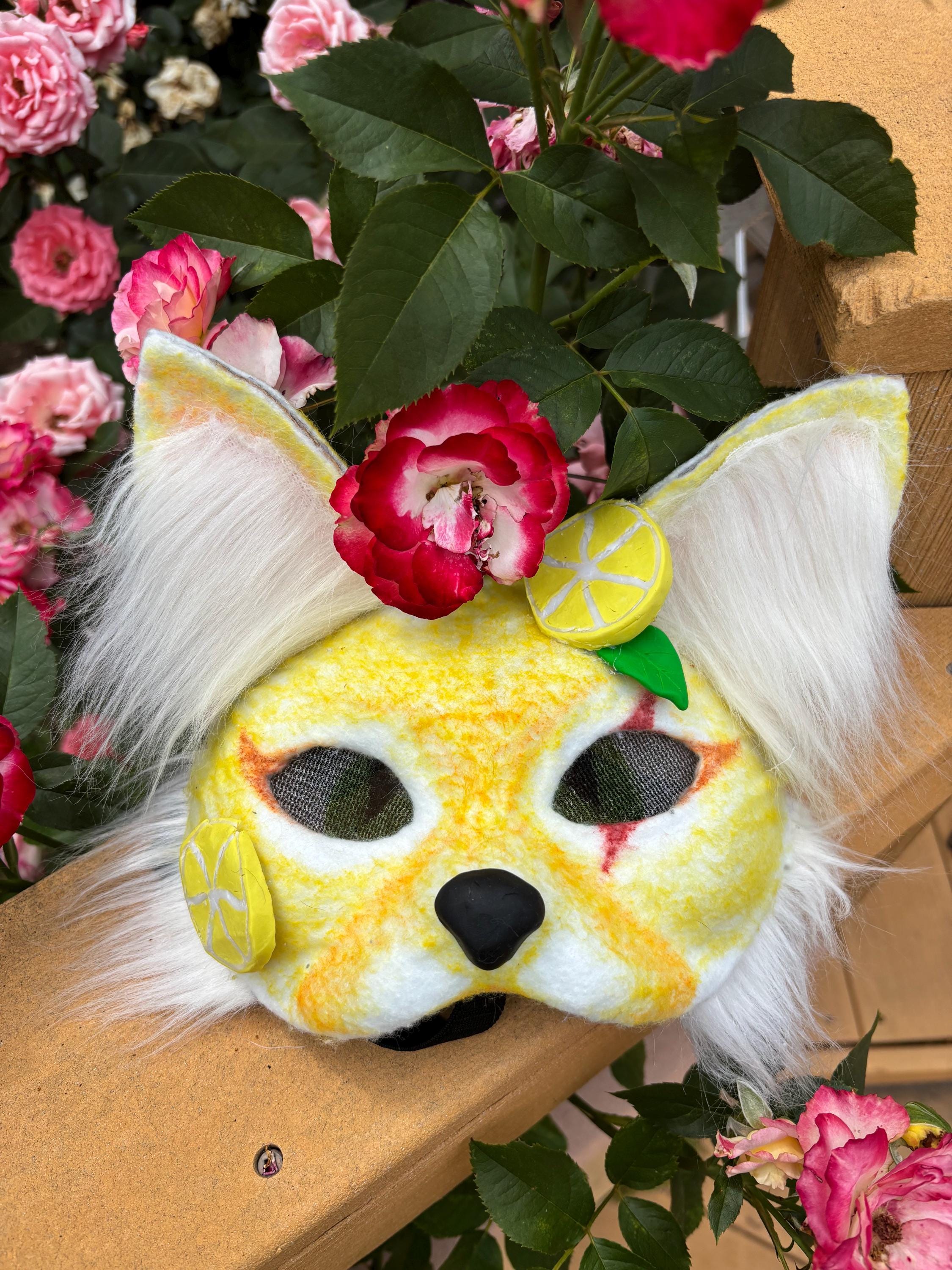 Lemon Cat Therian Mask - Etsy