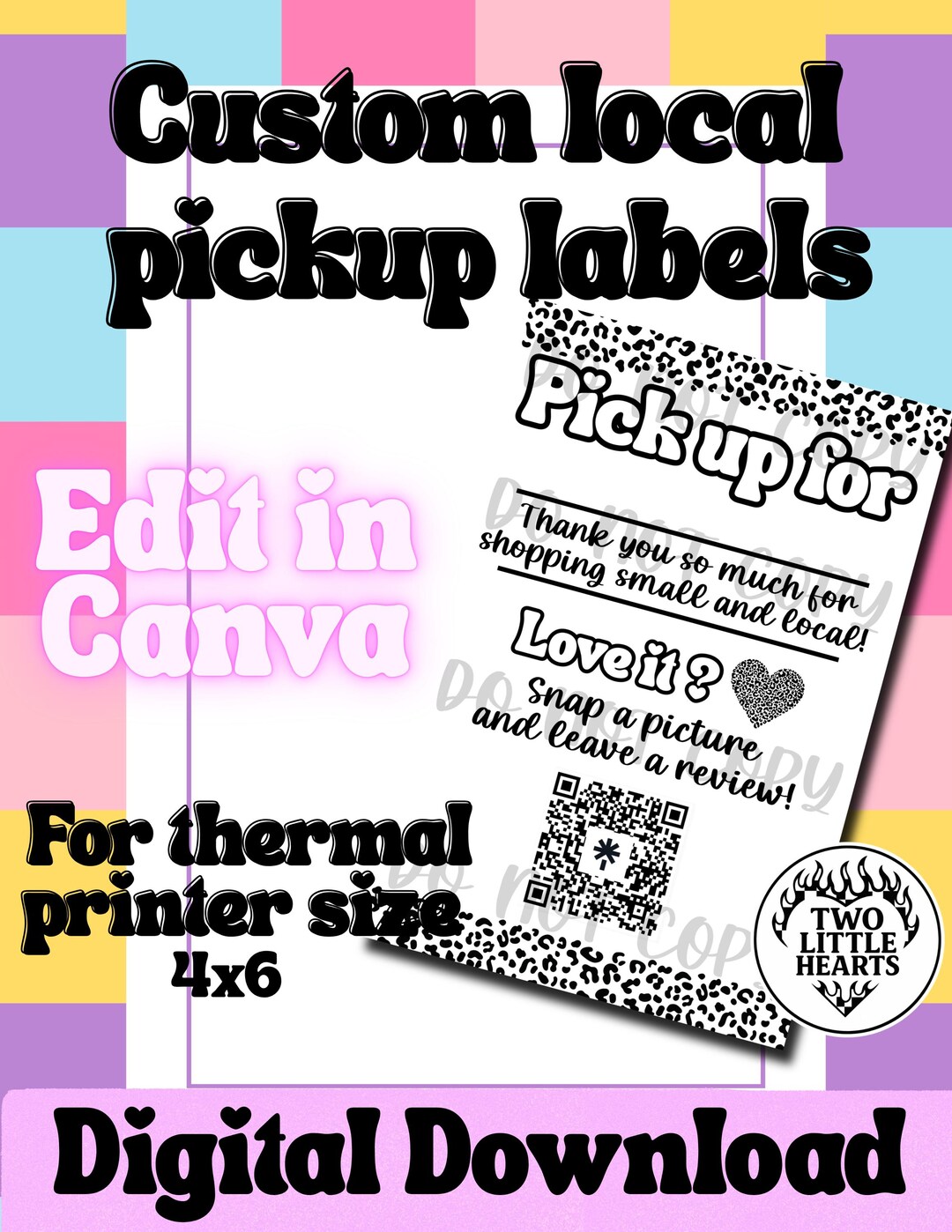 Pick up Label - Etsy