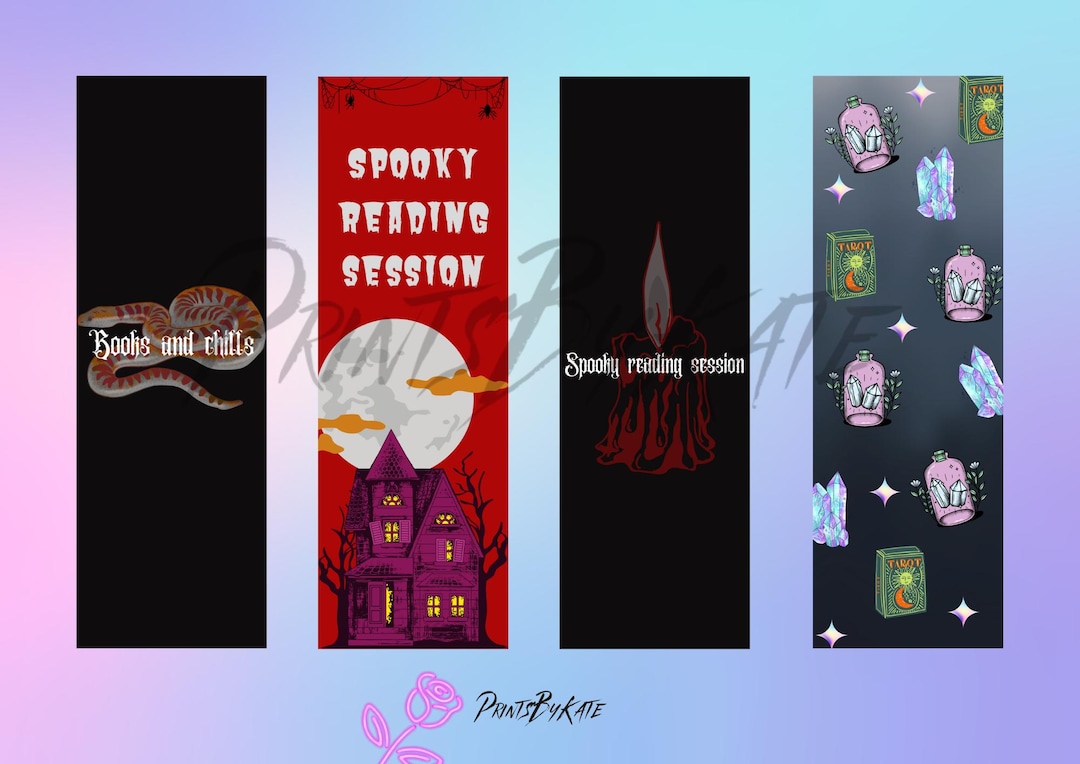 Spooky Reading Session Bookmarks Set | Printable | Download It Now ...
