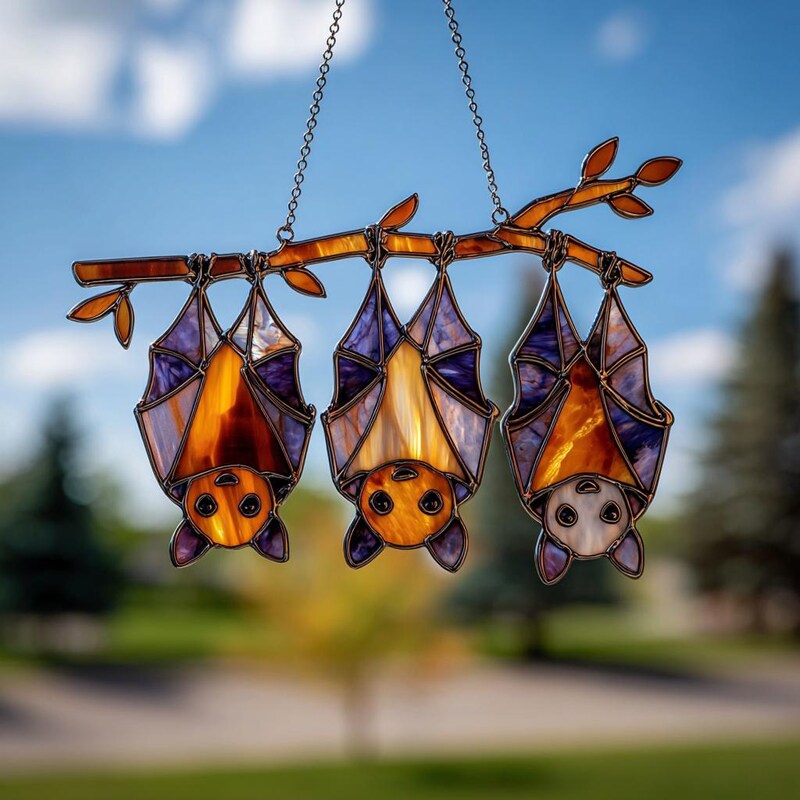 Stained Glass Bats - Etsy