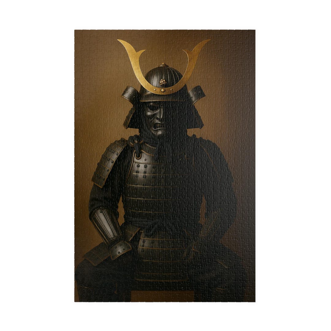 Samurai Puzzle - Engaging Art Piece for Family Game Nights, Unique Gift ...