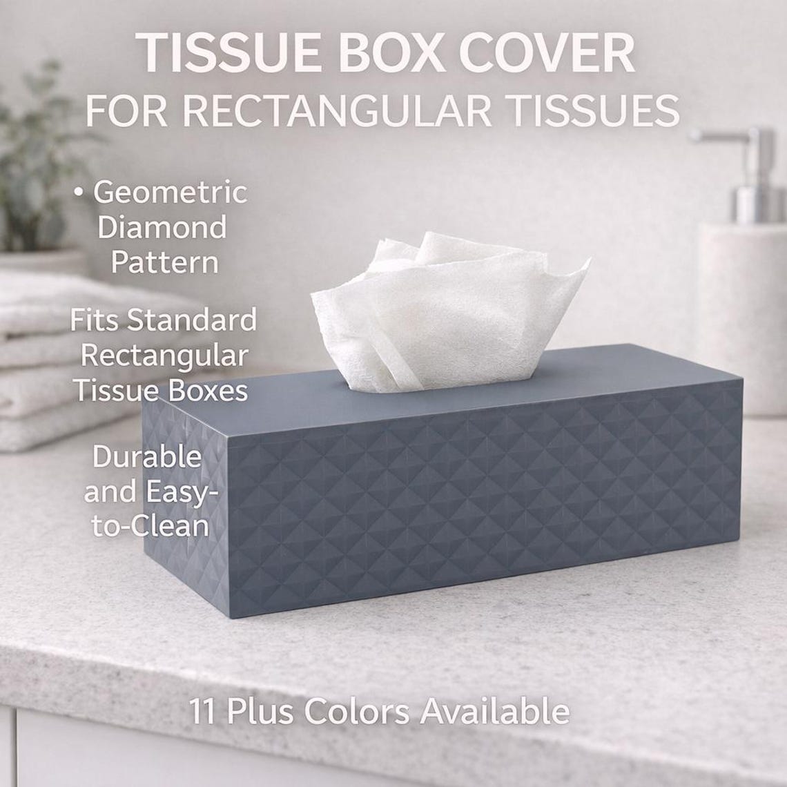 Modern Tissue Box Cover for Rectangular Kleenex Tissues Box – Stylish ...