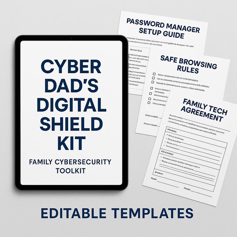 Cybersecurity Kit for Families: Digital Safety Printables & Wi-fi ...