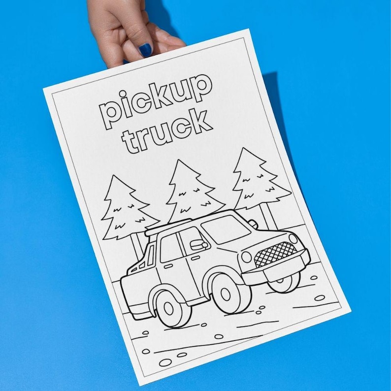 Magical Cars Coloring Pages: Vehicles Transport (PDF Downloadable Set ...
