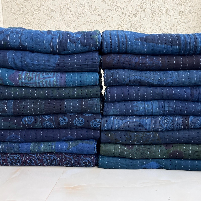 Indigo Bedspread Duvet - Etsy