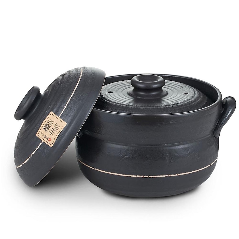Yeoju Traditional Korean Stone Pot With Lid Clay Pot for Cooking Hot ...