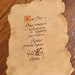 Hook Ransom Note Peter Pan - Hand Torn, Hand Calligraphy, Hand Dyed ...