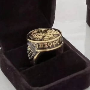 Duke Leto Atreides Dune Signet Ring - Fan Recreation Replica - Gold ...