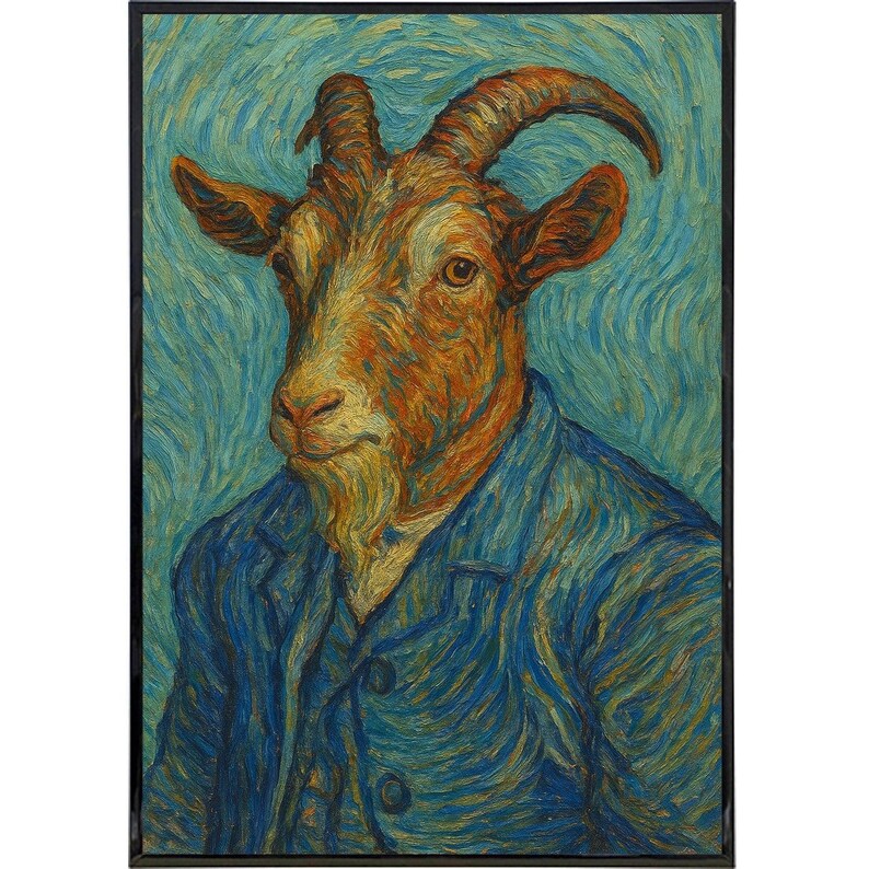Vincent Van Goat Poster Print - Etsy