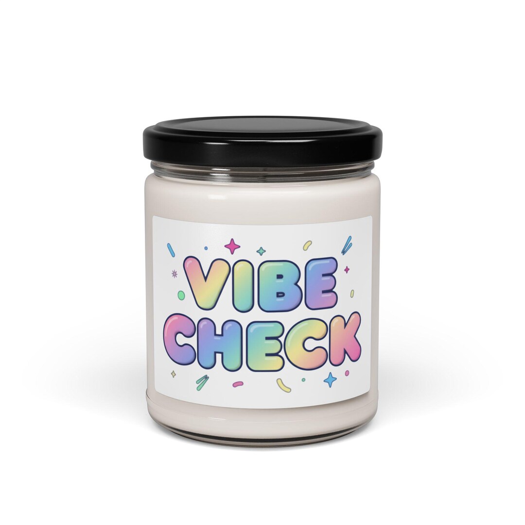 Vibe Check Soy Candle, 9oz | Gen-z Slang, Internet Lingo - Etsy