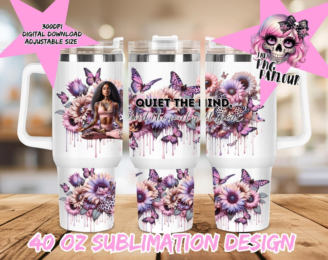 Quiet the Mind 40oz Tumbler Wrap – Spiritual Yoga Meditation ...