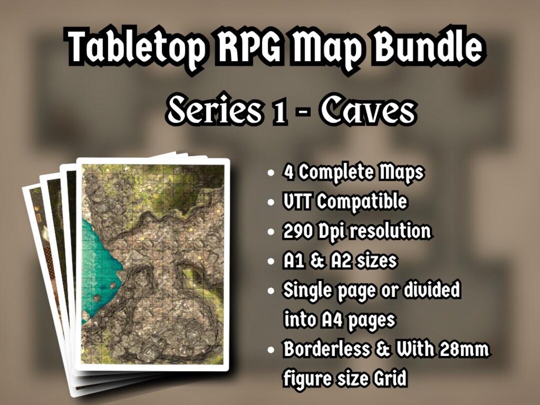 Cave Battle Maps: Series 1 TTRPG Map Bundle (digital Download) - Etsy UK