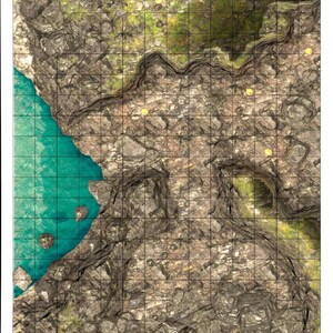 Coastal Cave Battle Map: A2 TTRPG & VTT Map (digital Download) - Etsy