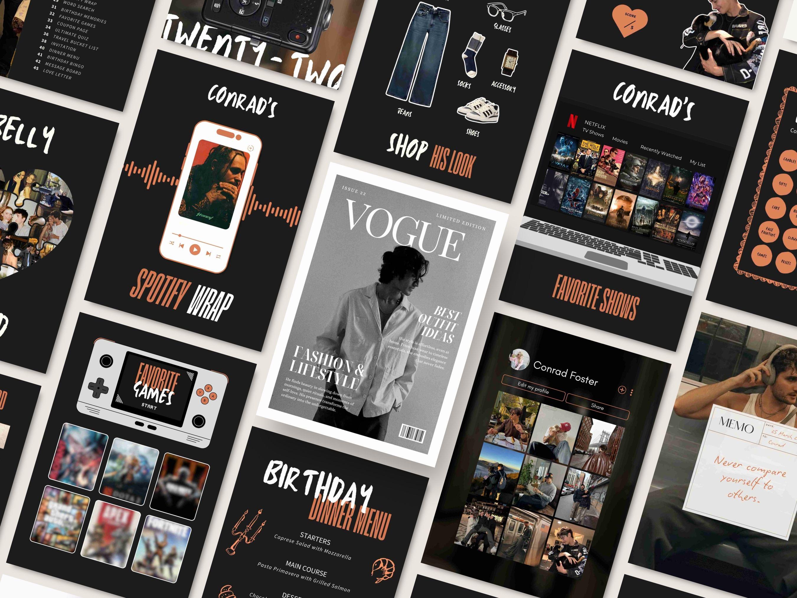 Custom Gift for Boyfriend Editable Magazine for Him With Free Magazine ...
